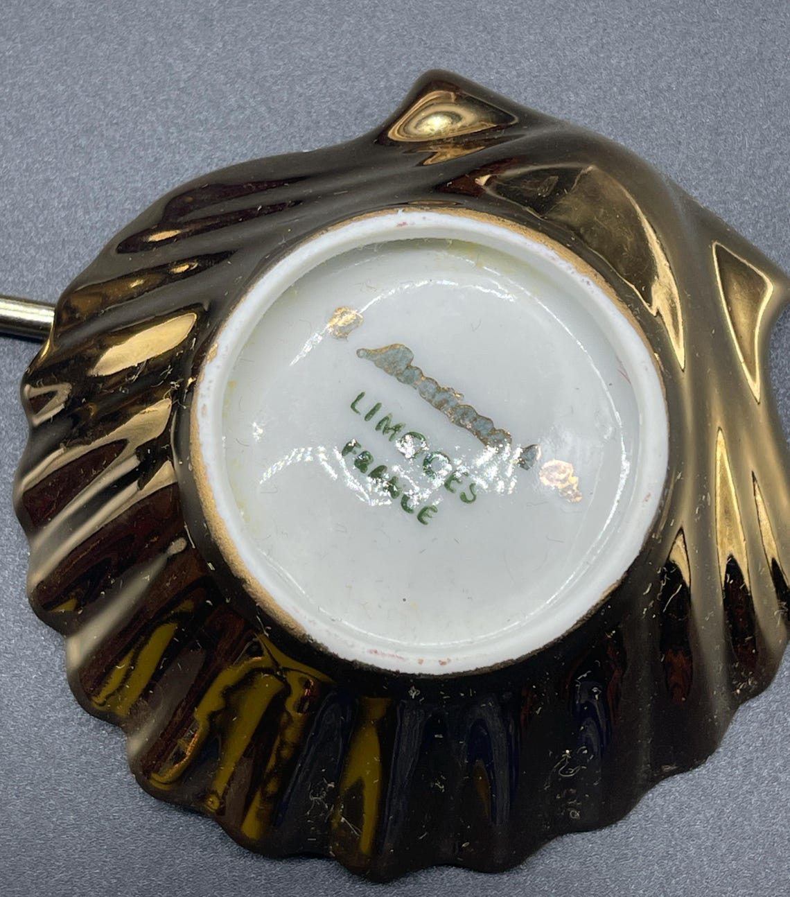 Limoges France Iridescent Shell Dishes With Gold-dipped Backs and ...