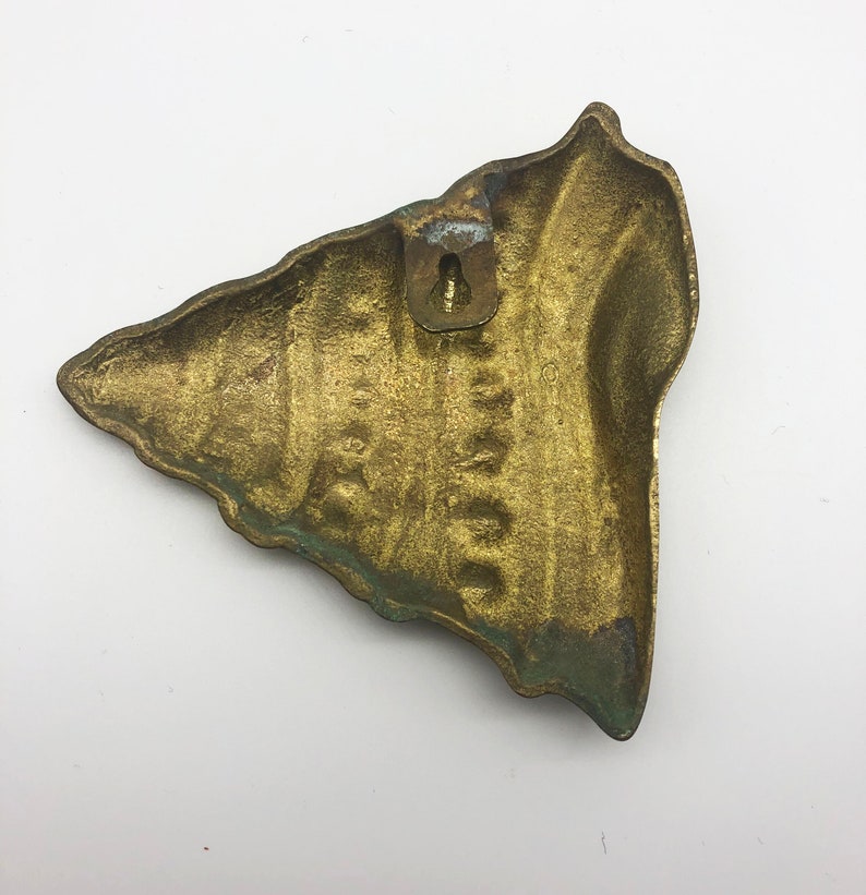 Vintage Solid Brass Nautical Conch, Shell, Starfish, and Seashell Wall ...