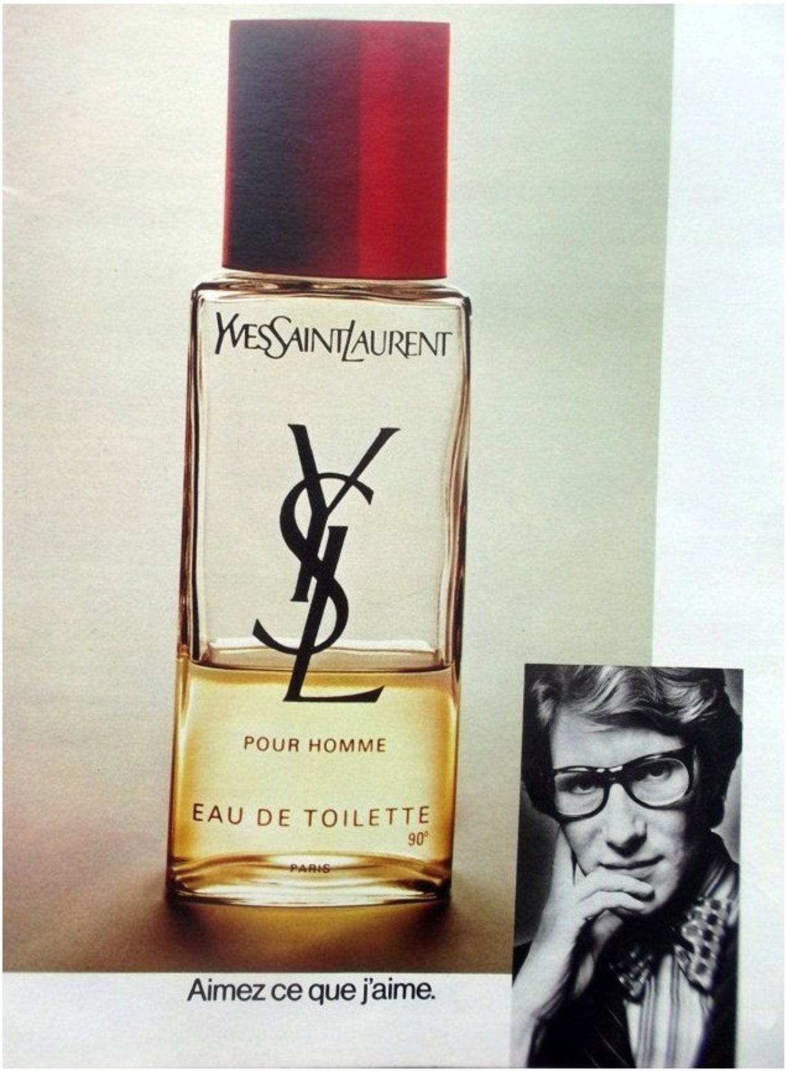 Yves Saint Laurent for Men Cologne Splash 1971 Authentic YSL Fragrance ...