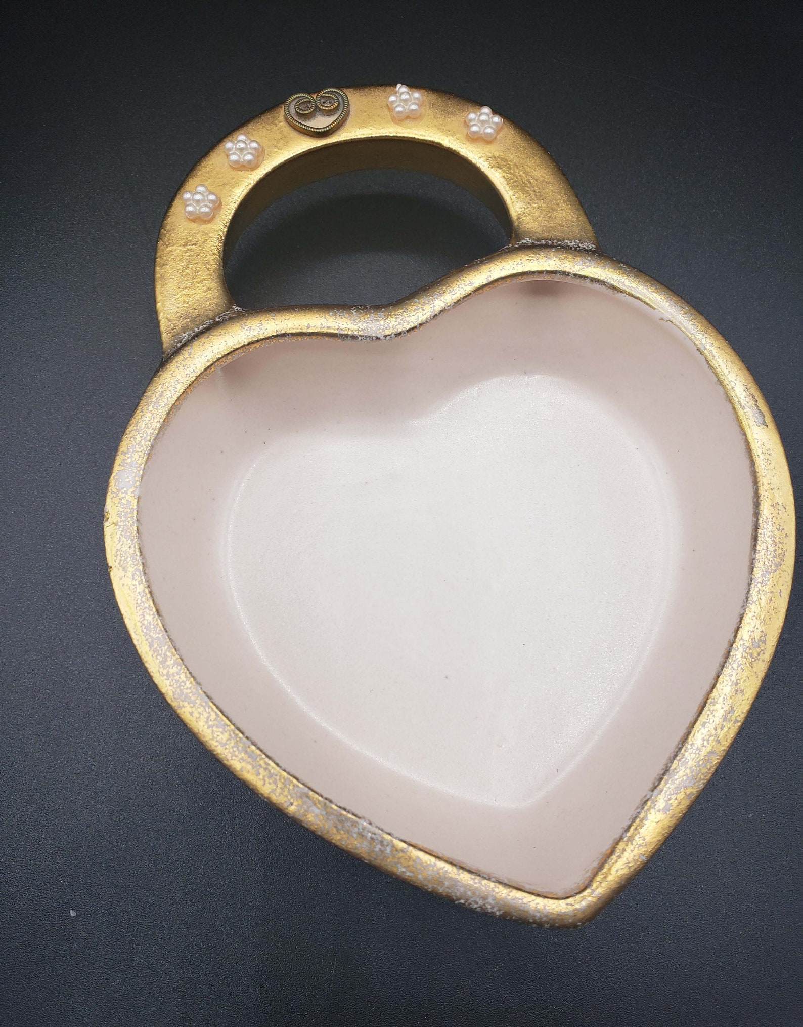 60s Heart With Key Locket Jewel Box / HEART LOCKET JEWELBOX / Heart ...