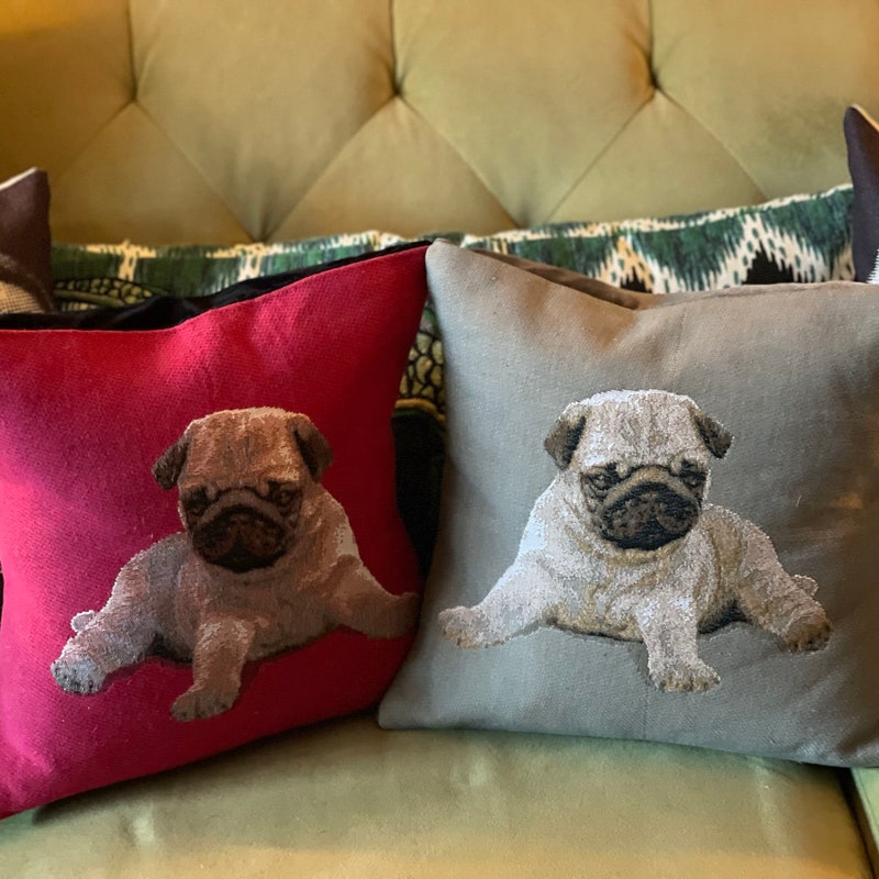 Pug Pillow - Etsy