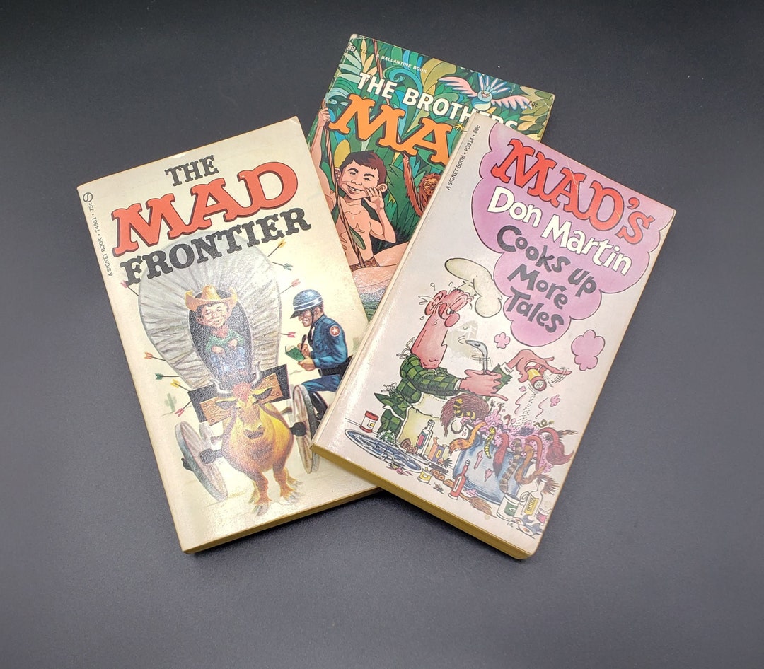 Vintage 1950s MAD Comic Graphic Novels - Set of 3 - Etsy
