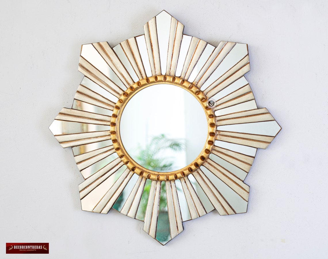 Sunburst Accent Wall Mirrors Set 3 'brilliant Sun' | Etsy