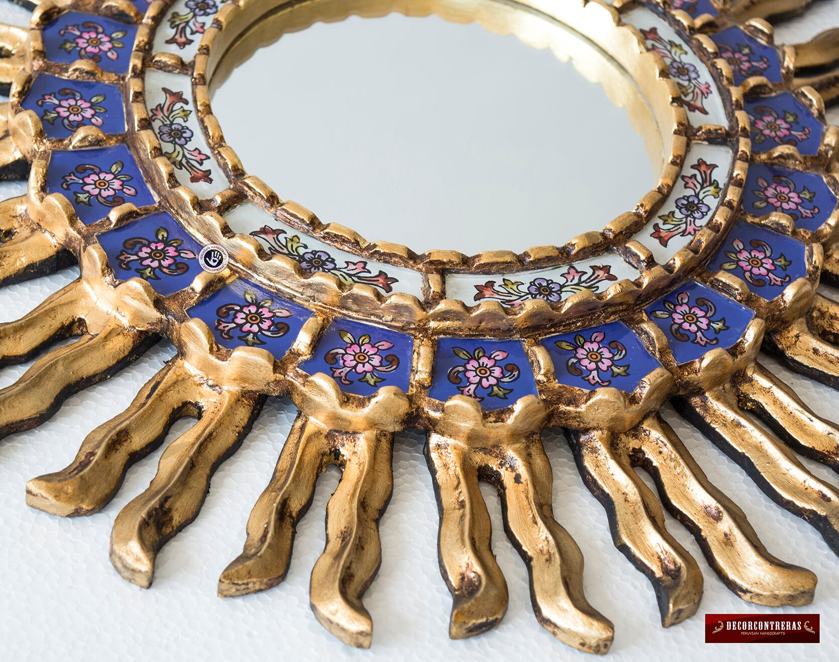 Sunburst Round Wall Mirror 17.7 Accent Mirror for | Etsy