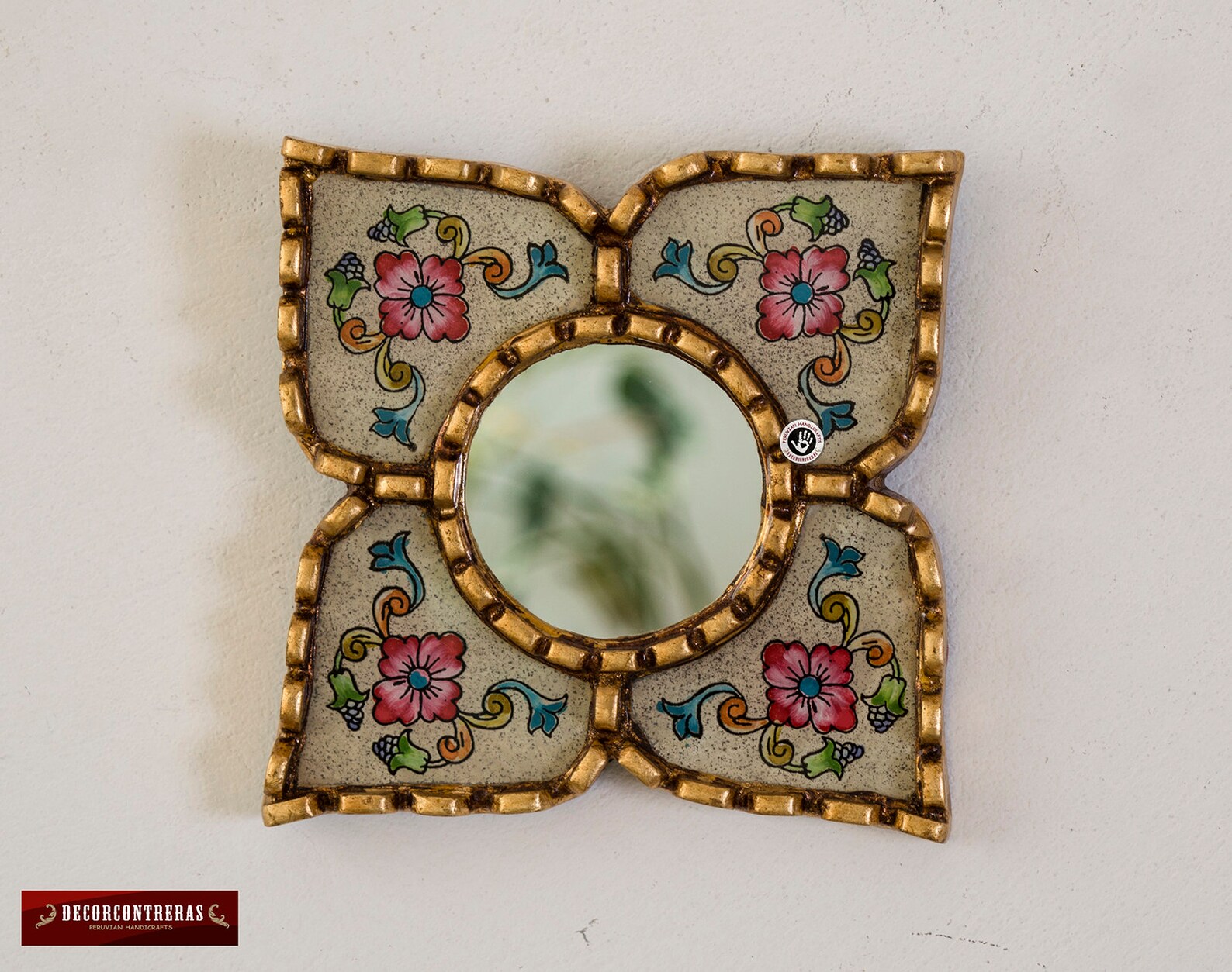 Small Accent Wall Mirror Set of 3 Decorative Vintage Mirrors of 6 for ...