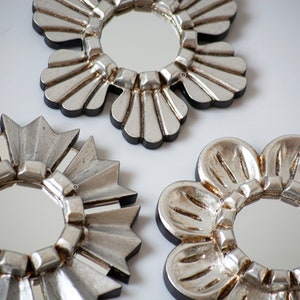 Small Accent Wall Mirror Set 3, Decorative Round Mirror 6" for Room ...