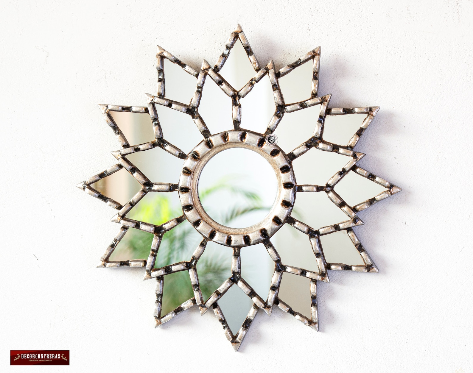 Decorative Sunburst Mirror Set of 4 Collection Round Wall - Etsy