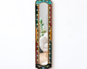 Long Wood Framed Rectangle Mirror - Etsy