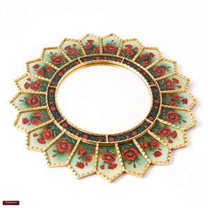 Personalized Peruvian Luxury Round Mirror 31.5", Wall Circle Mirror ...