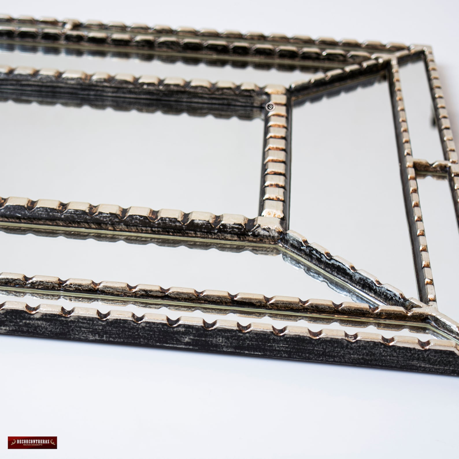 Gold Accent Mirror Wall Decor 'golden Blaze' Peruvian - Etsy