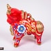 Peruvian Red Ceramic Pucara Bull 4.7" Tall, Folk Art Ceramic, Bull of ...