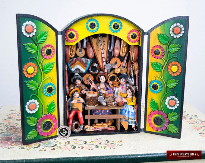 Retablo Diorama musical Shop From Peru - Etsy