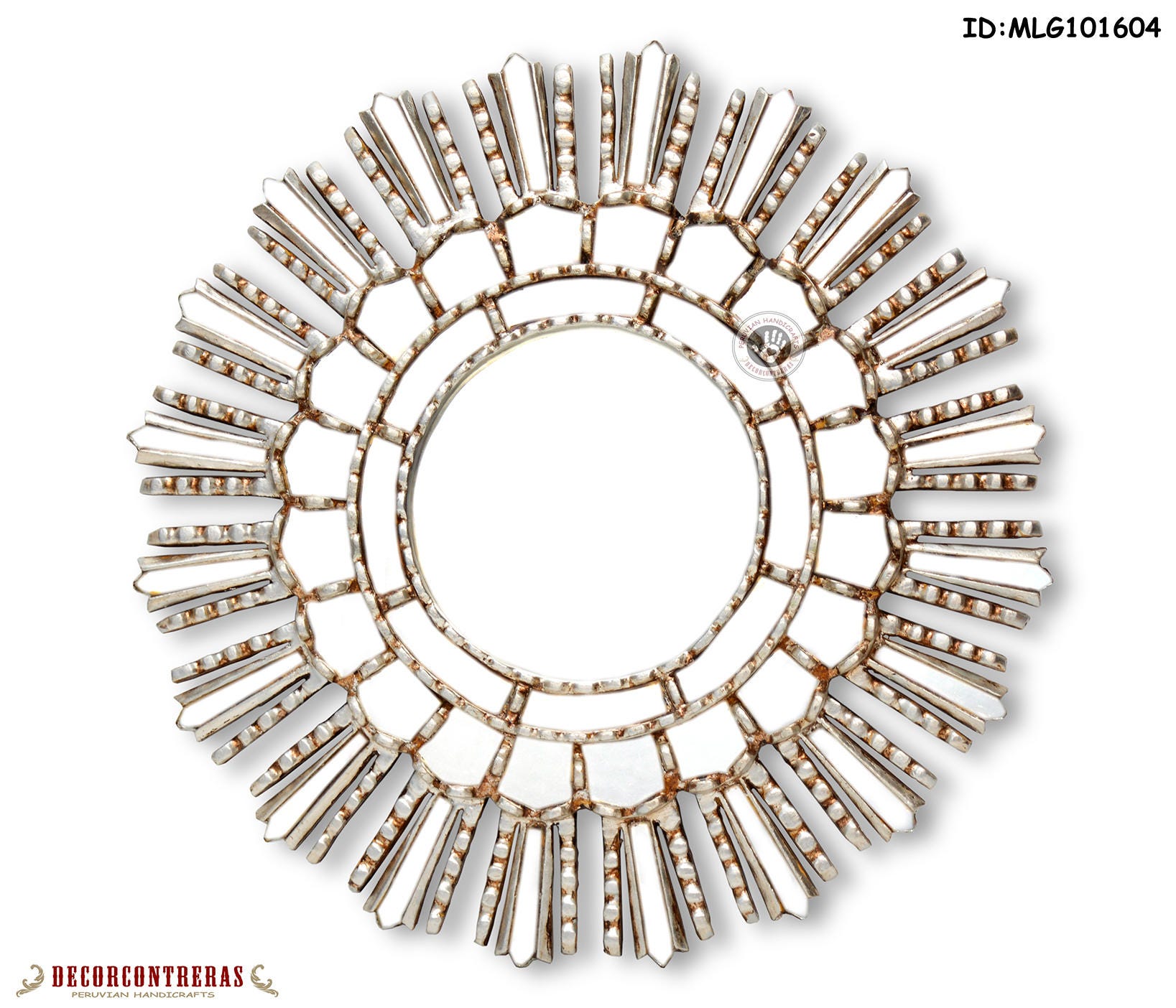 Silver Sunburst Wall Mirrors Set 3 'silver Rays' - Etsy