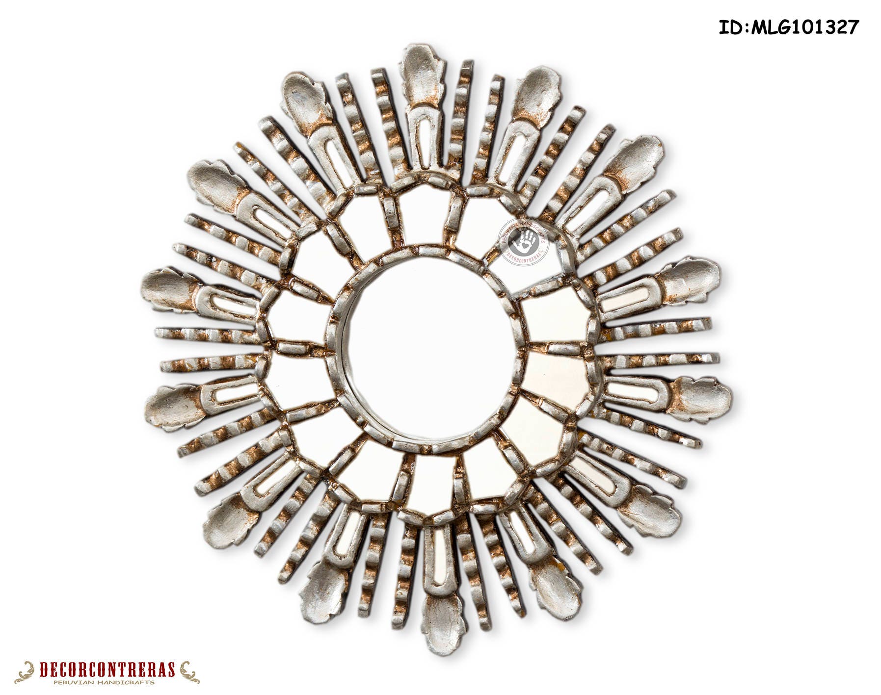 Silver Sunburst Wall Mirrors Set 3 'silver Rays' - Etsy