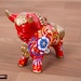 Peruvian Red Ceramic Pucara Bull 4.7" Tall, Folk Art Ceramic, Bull of ...
