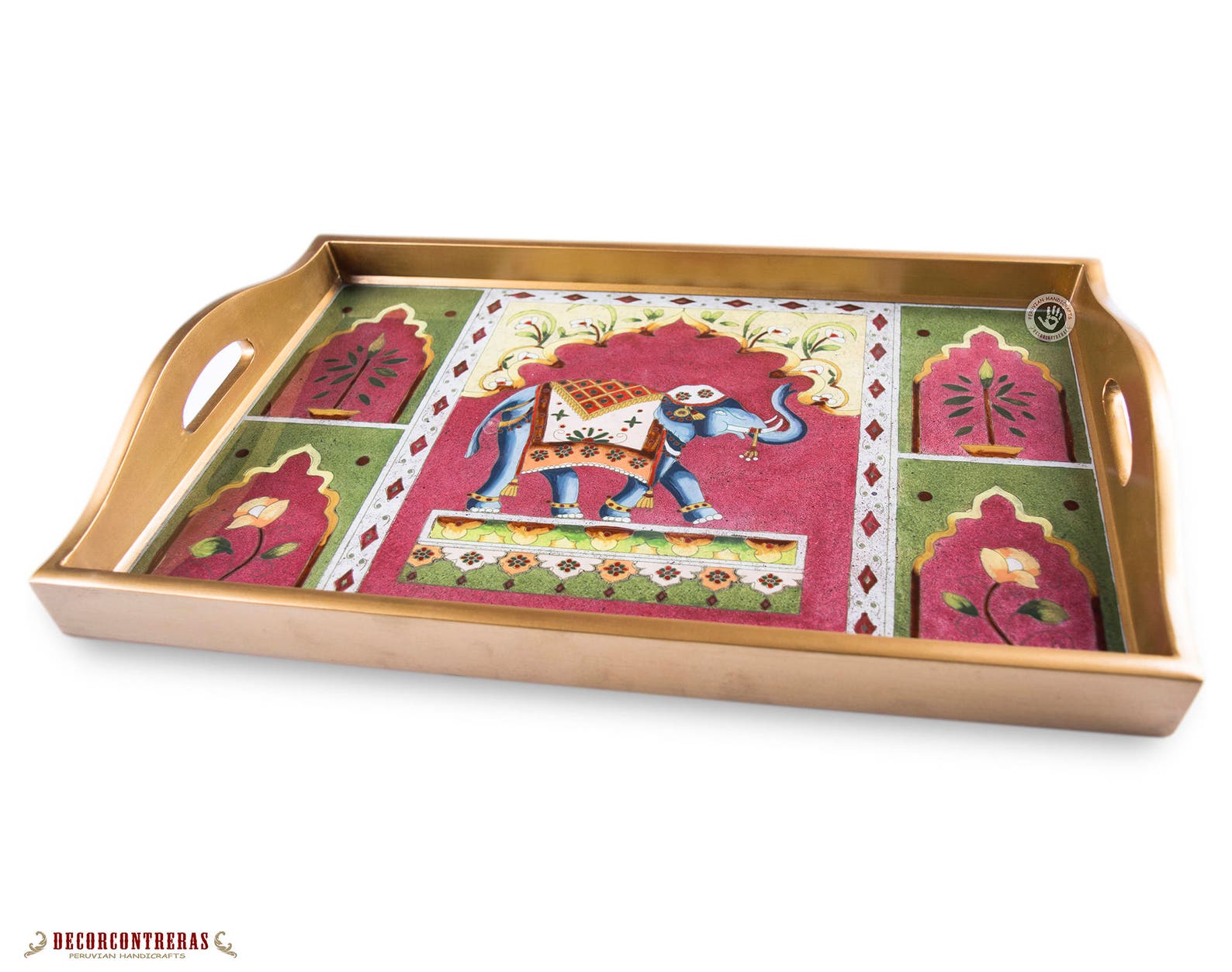 Handmade Glass Wood Rectangular Serving Tray 'the | Etsy