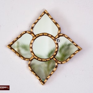 Decorative Gold Sunburst Mirror Set 4, Accent Silver Wall Star Mirror ...