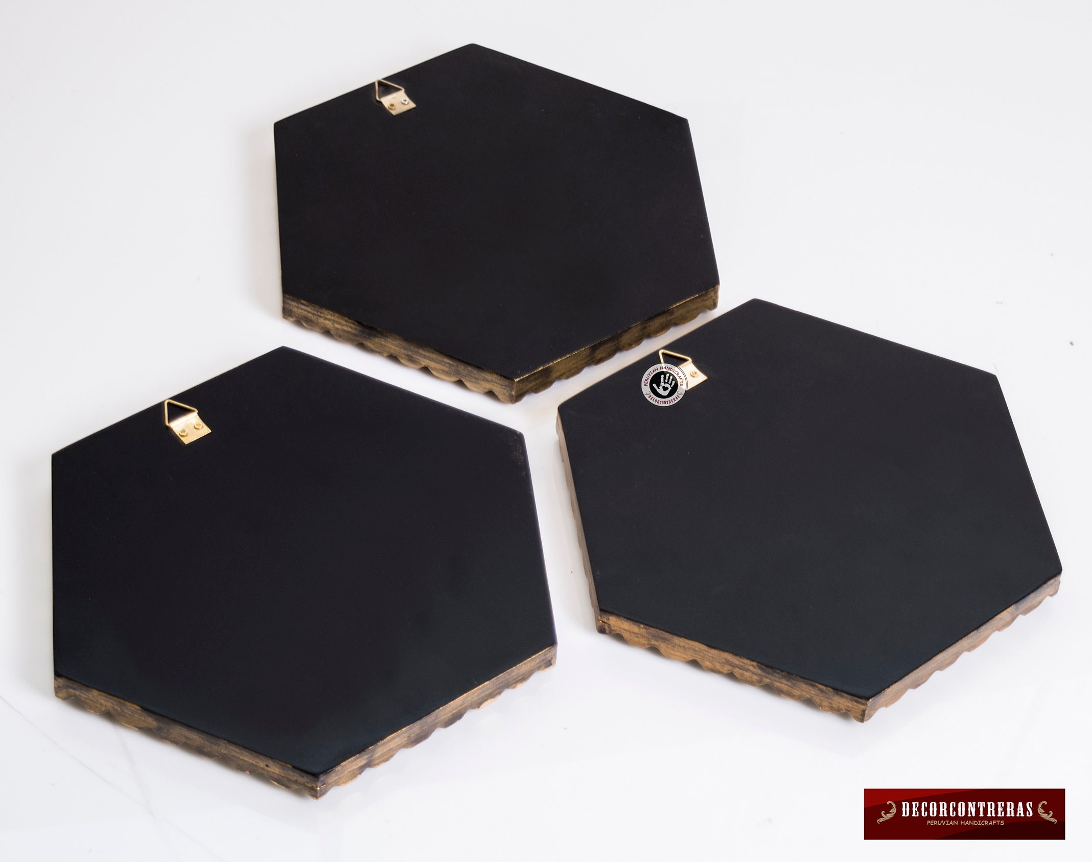 Handmade Star of David Wall Mirror set 3 Painted glass Star | Etsy