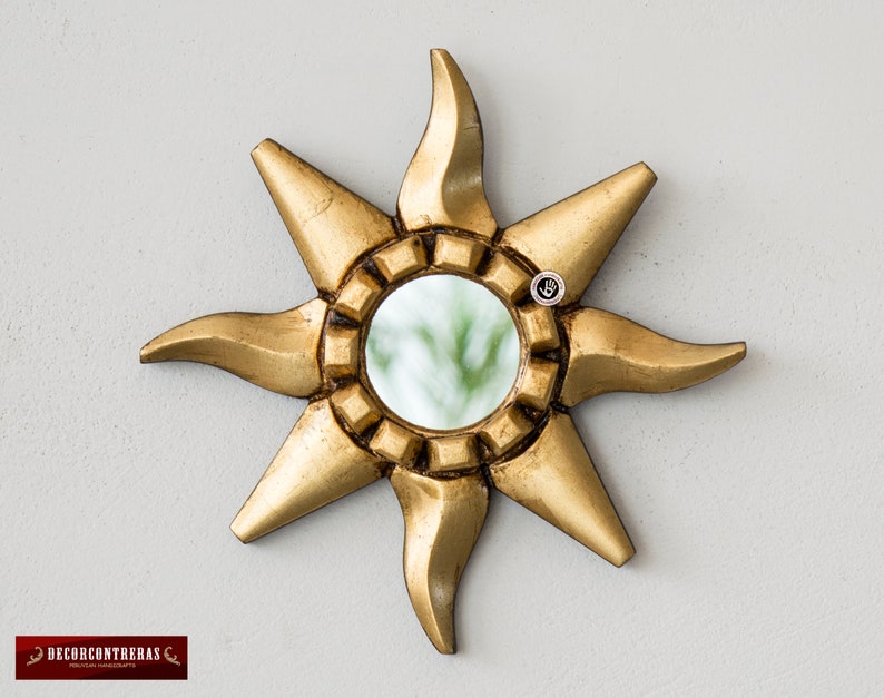 Small Gold Sunburst Mirror Set 3 golden Stars - Etsy