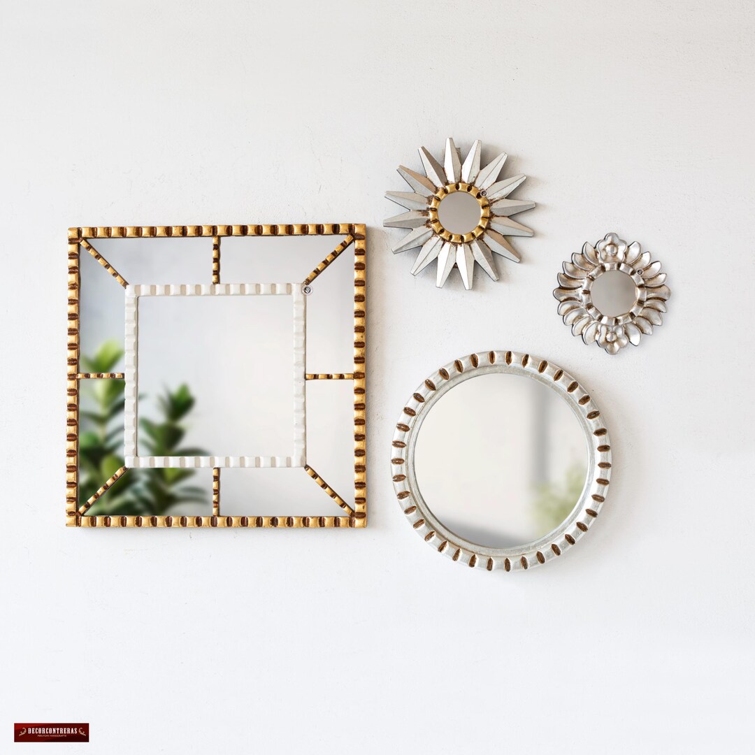 Handmade Wall Mirrors Decorative Set From Peru | Housewarming Gift ...