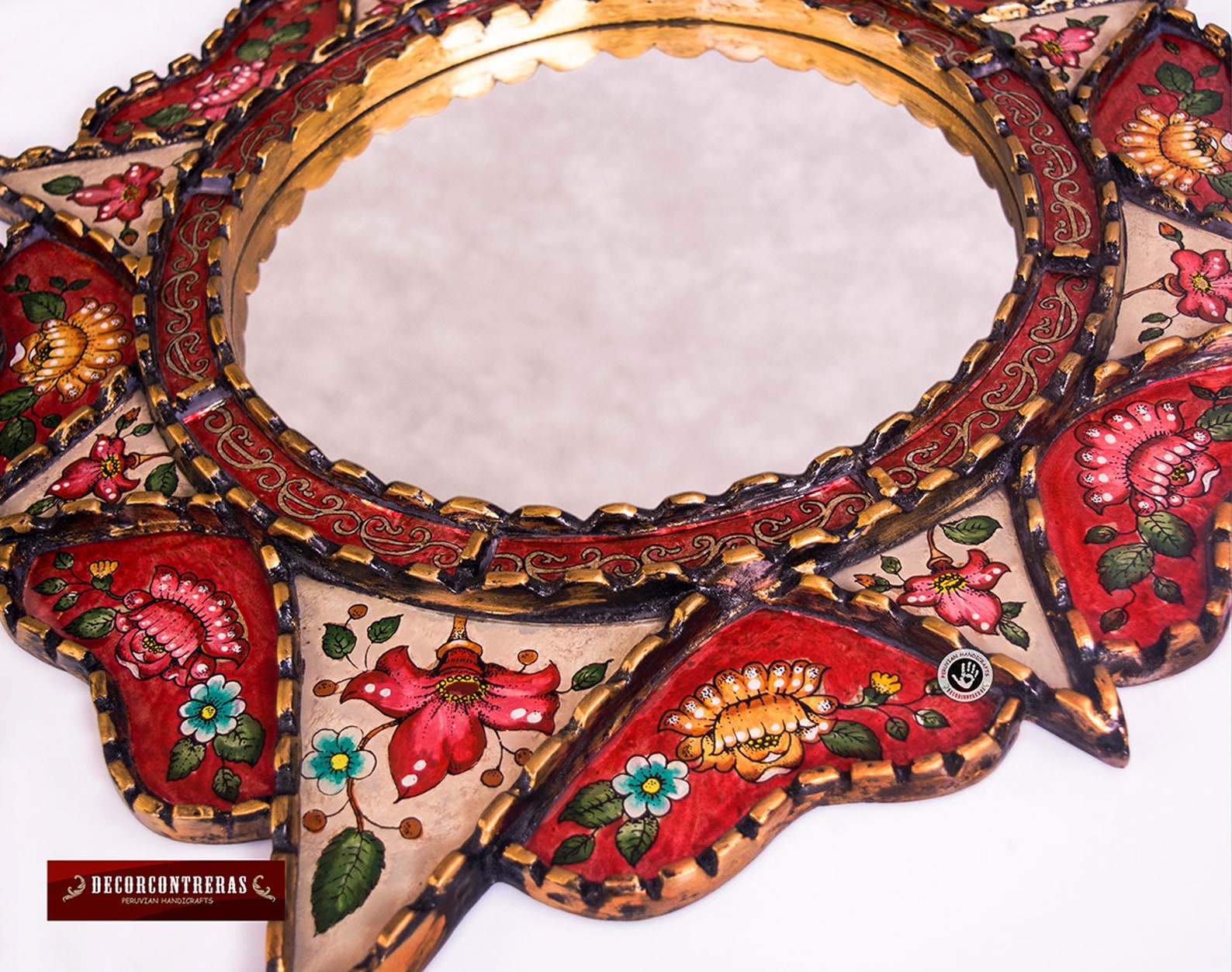 Decorative Round Mirror Wall 25.6in delightful - Etsy