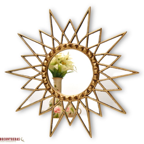 Gold Star Mirror 23.6 Decorative Wall Mirror Cuzco - Etsy