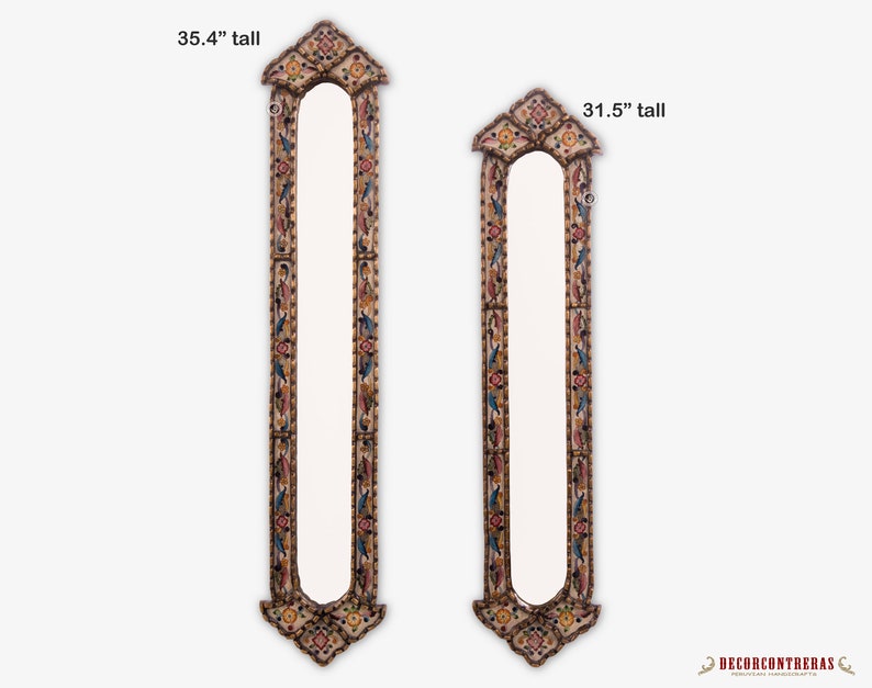 Narrow Rectangular Wall Mirror 35.4 Tall Decorative - Etsy Australia