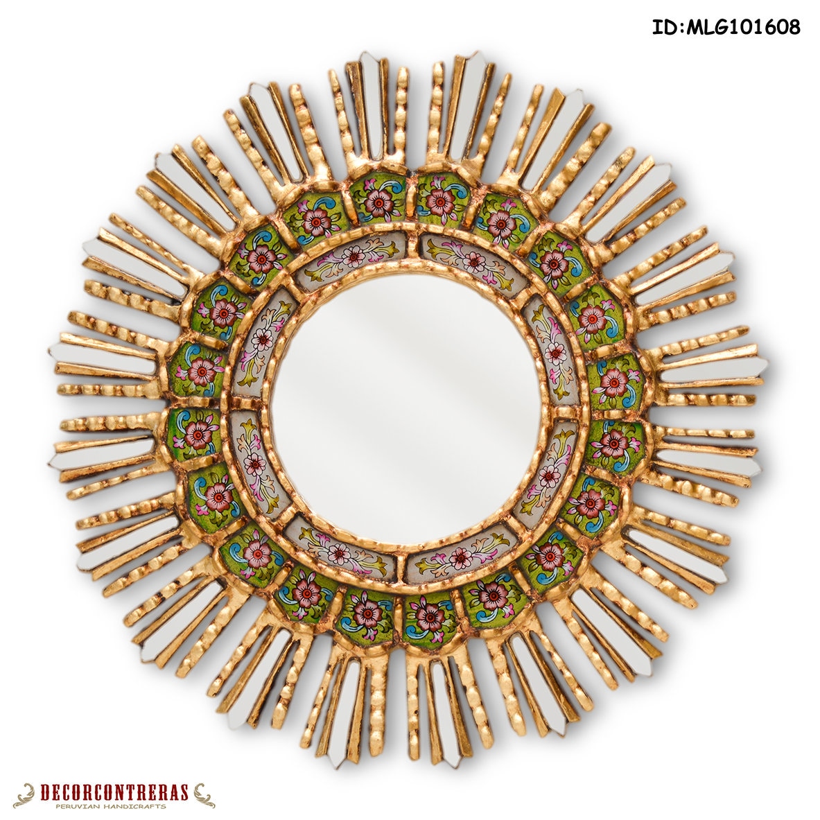 Sunburst Wall Mirrors Set 3 'cuzco Sun' Round Mirror | Etsy