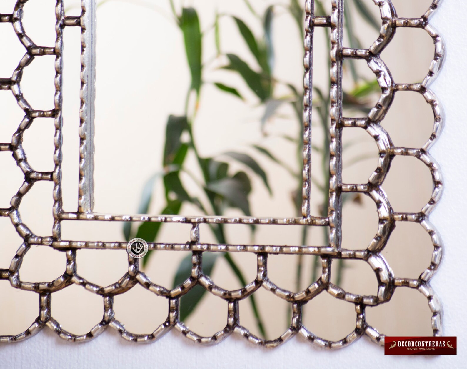 Silver Rectangle Wall Mirror Decorative 23.6x17.7in - Etsy