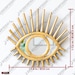 Peruvian Eye Mirror for Wall Art Decor | Mystical Gold Eye Wall Mirror ...