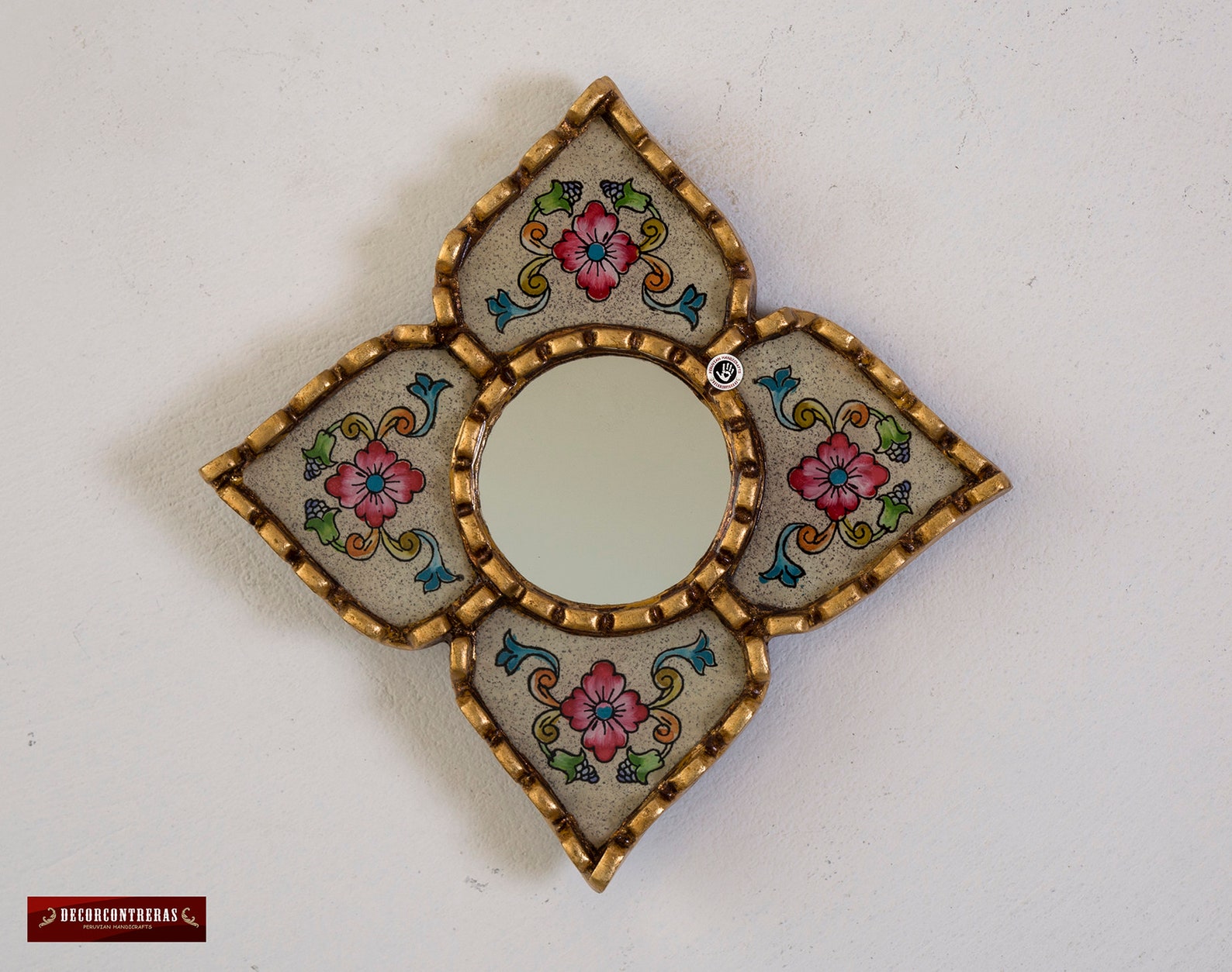 Small Accent Wall Mirror Set of 3 Decorative Vintage Mirrors of 6 for ...