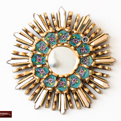 Peruvian Wall Mirror Sunburst - Etsy