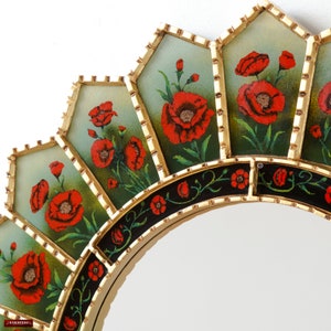 Personalized Peruvian Luxury Round Mirror 31.5", Wall Circle Mirror ...