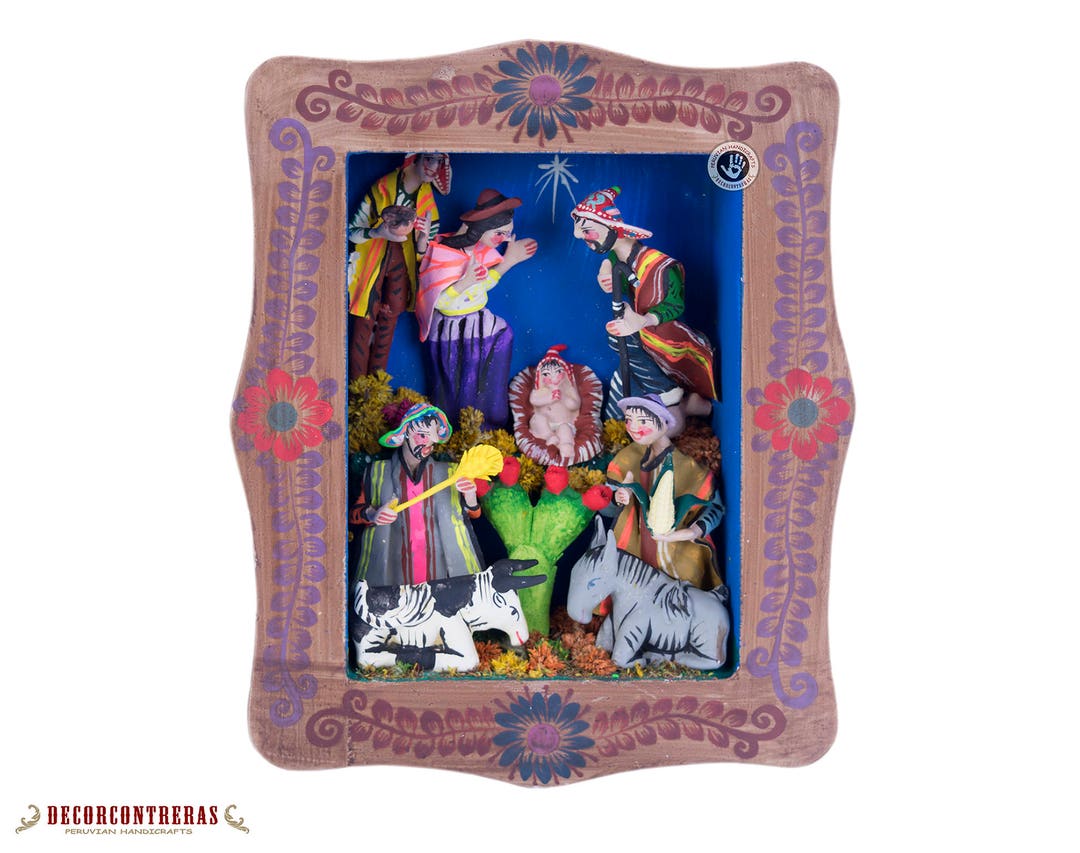 Handcrafted Plaster Wall Retablo From Peru, "christmas in the Andes ...