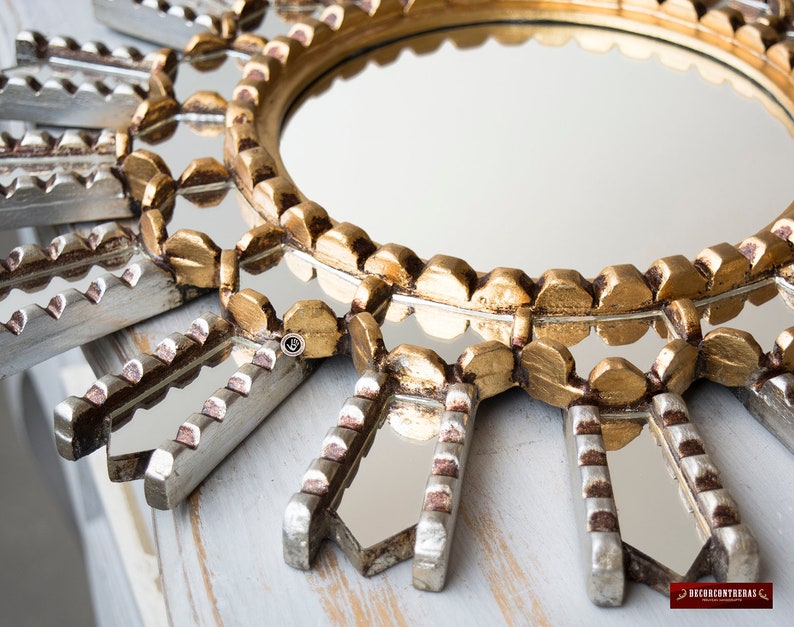 Peruvian Decorative Sunburst Mirror 17.7 Accent Mirrors - Etsy