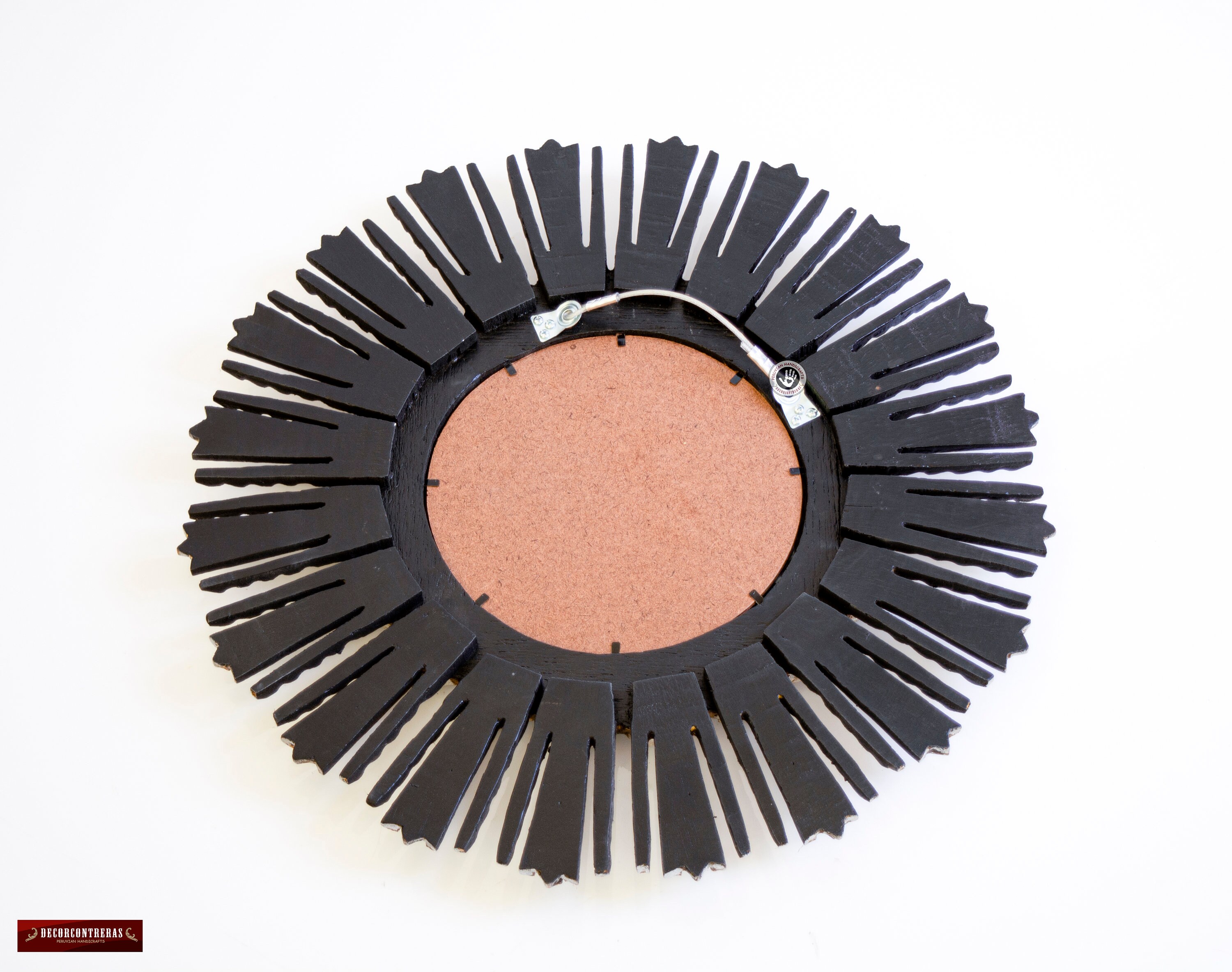 Red Round Wall Mirrors 17.7 Handcrafted Sunburst Mirror | Etsy