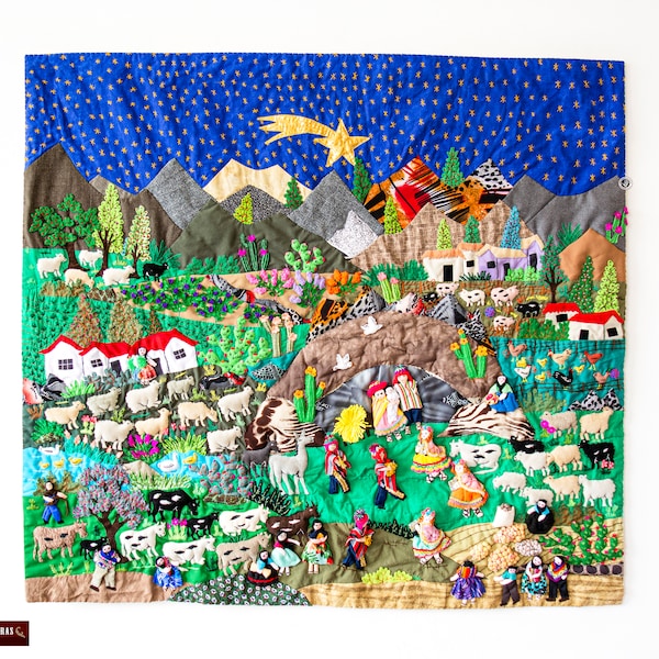 Large Nativity Scene Wall Art - Etsy