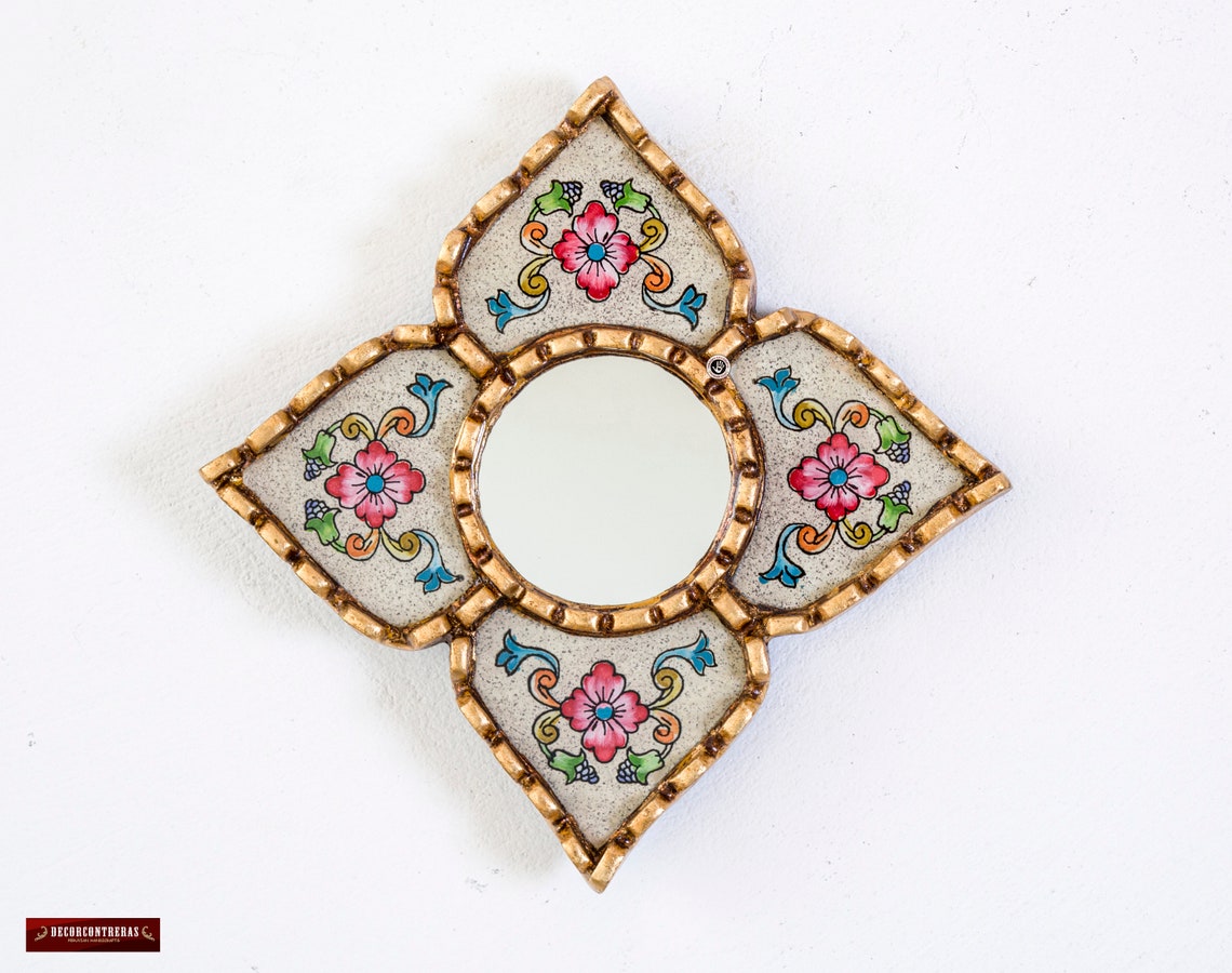 Decorative Round Mirror Wall Decor set of 3 Accent Vintage | Etsy