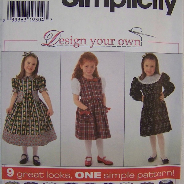 UNUSED Vintage 1980s Simplicity 6305 Girl's Skirt, Jacket and Pants or ...