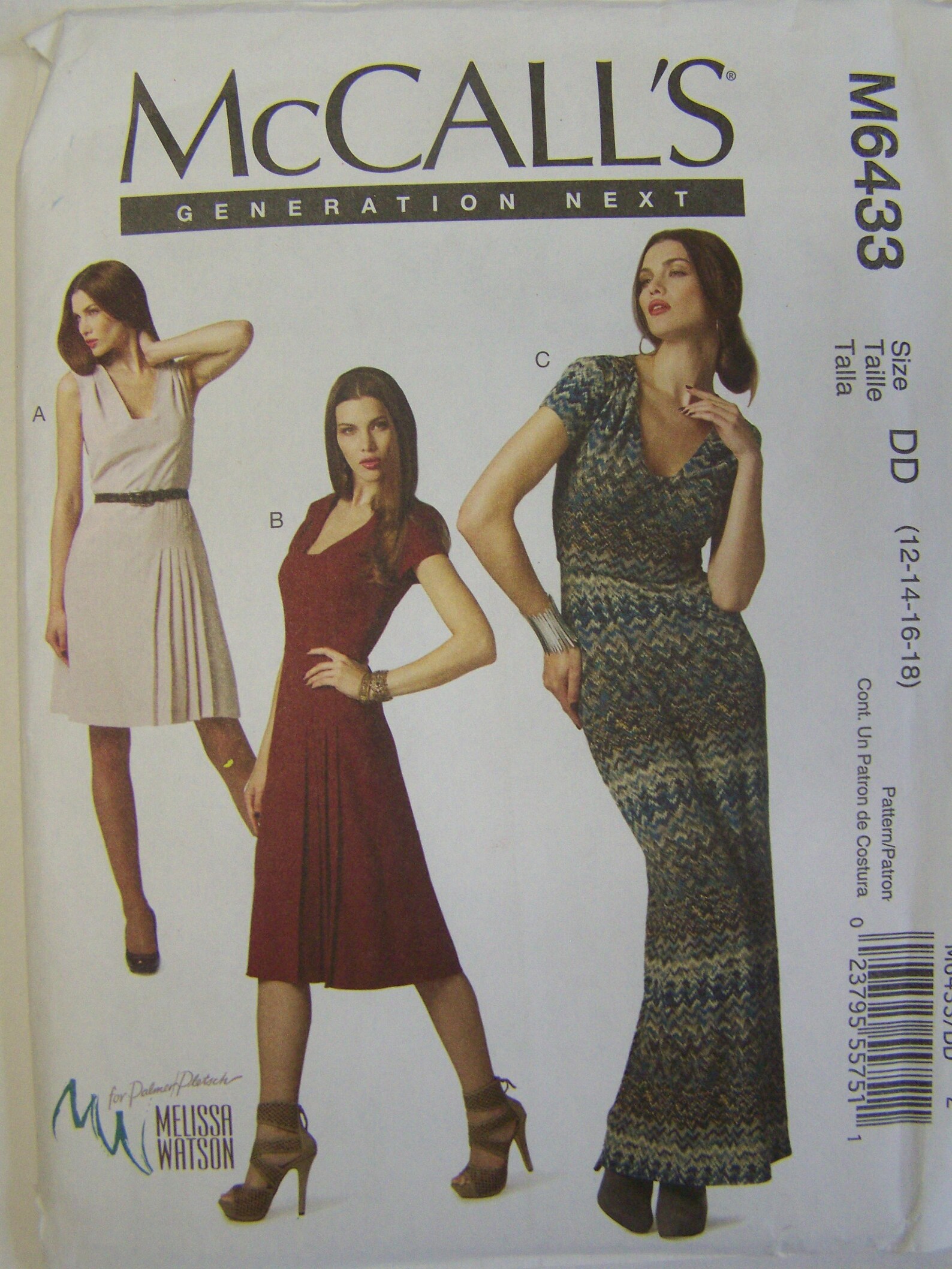 New 2011 Mccall's M6433 MELISSA WATSON Dress Pattern Sz - Etsy