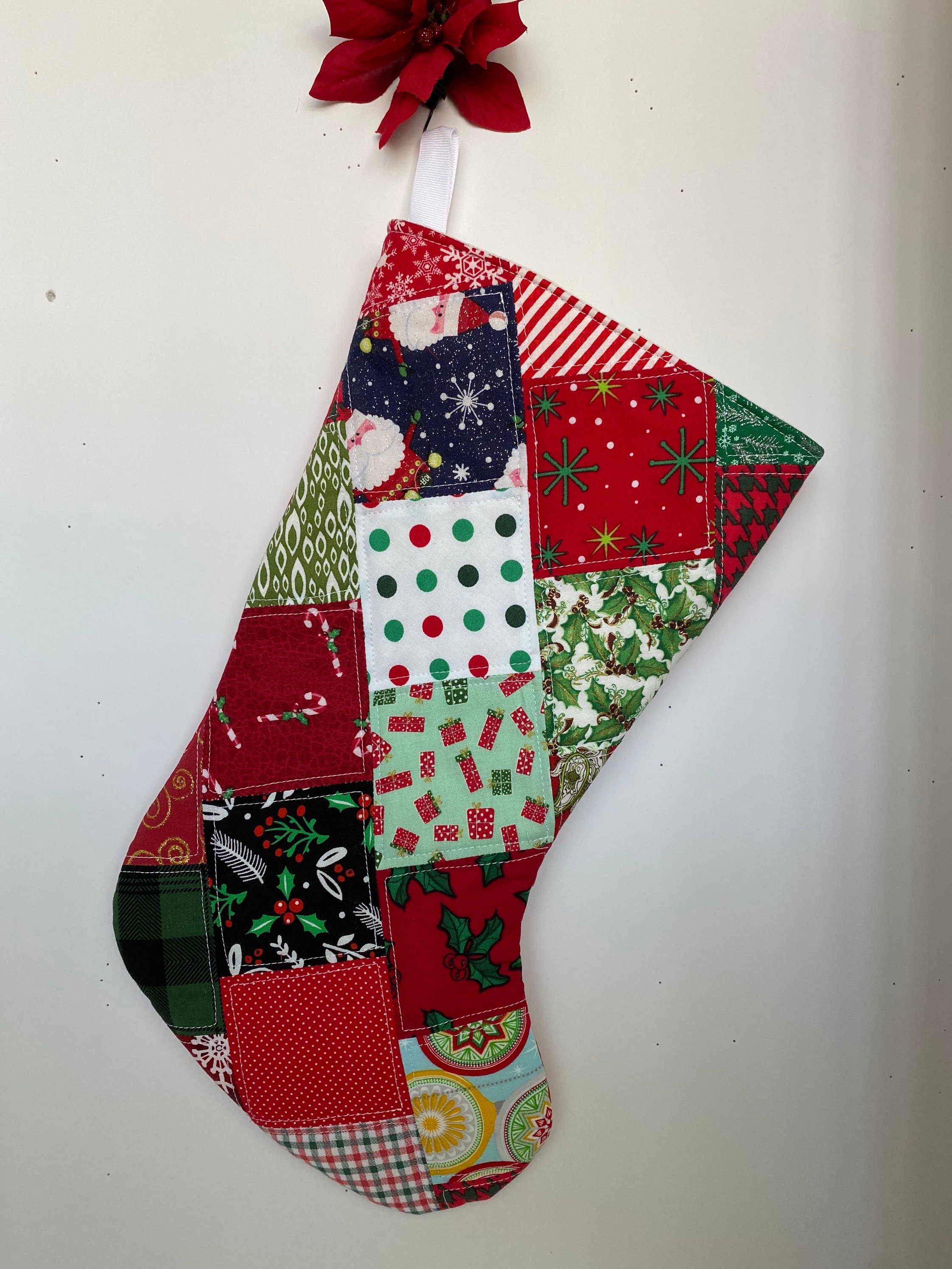 Patchwork Quilted Christmas Stockings - Etsy