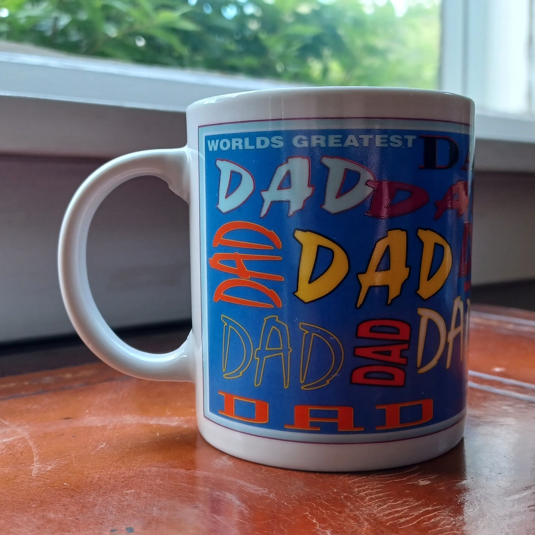 Colorful World's Greatest Dad Mug - Etsy