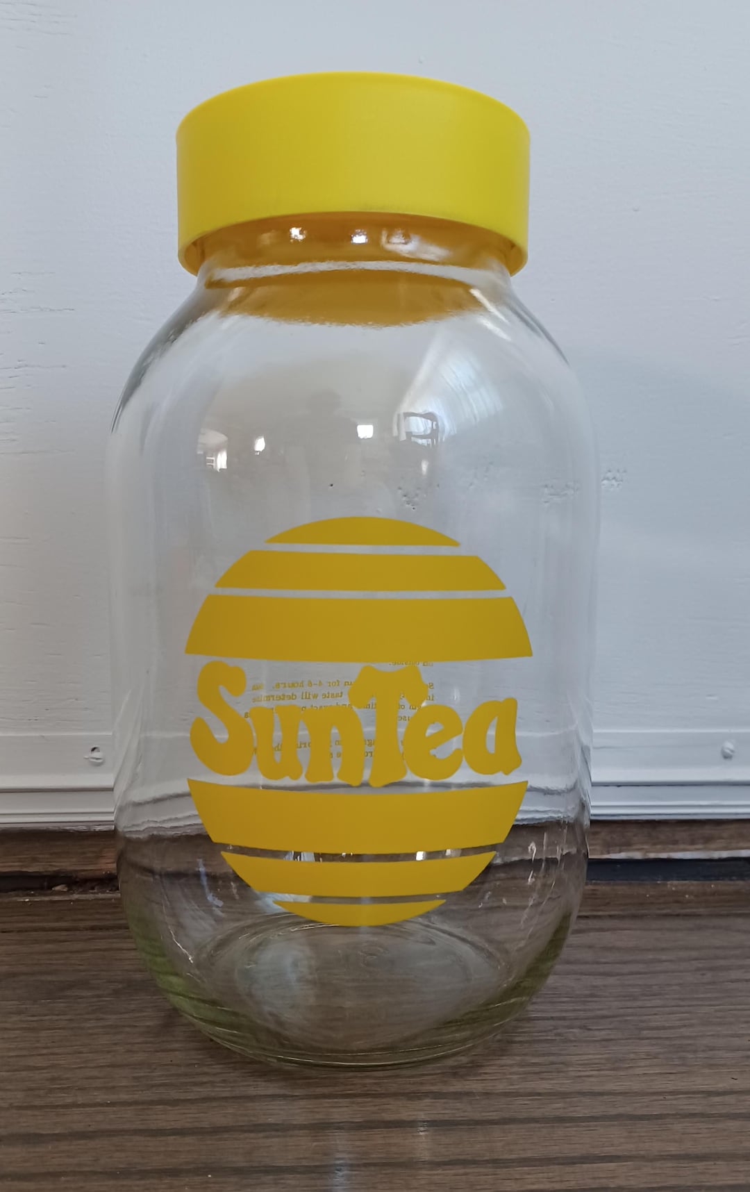 Vintage Sun Tea Jar With Recipe and Lid - Etsy