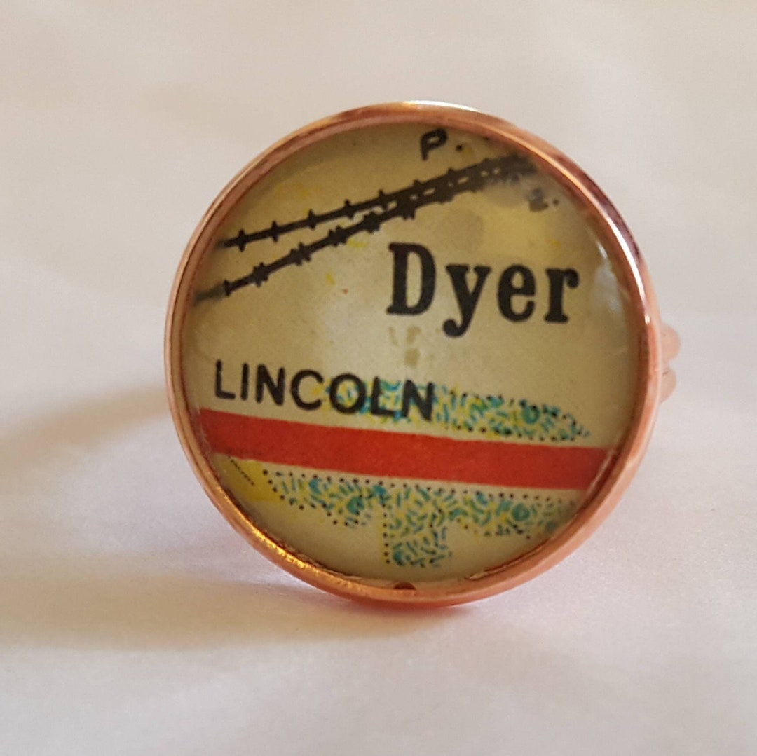 Dyer, Indiana Rose Gold Adjustable Ring - Etsy