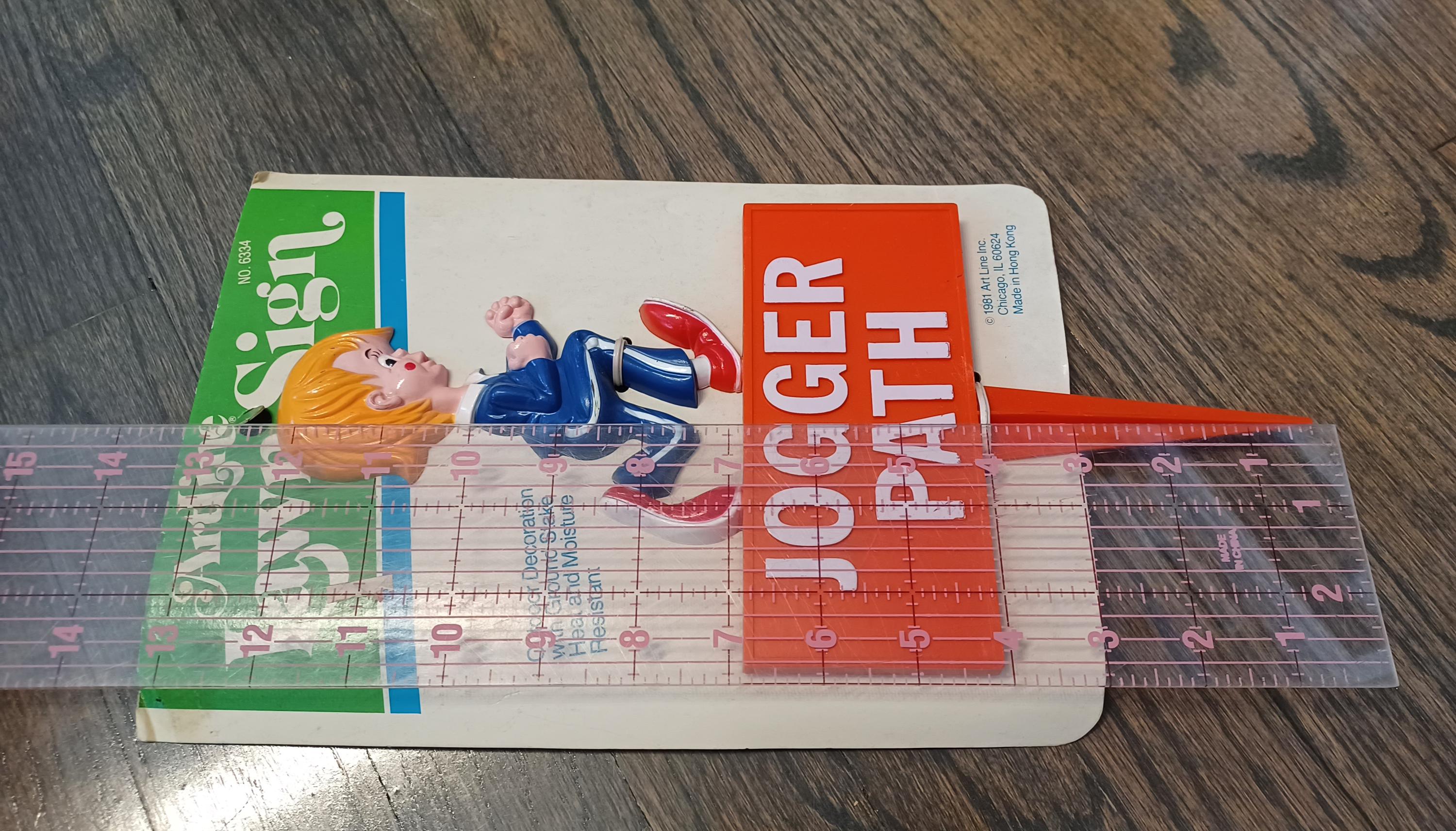 1981 Jogger Path Artline Yard Sign - Etsy