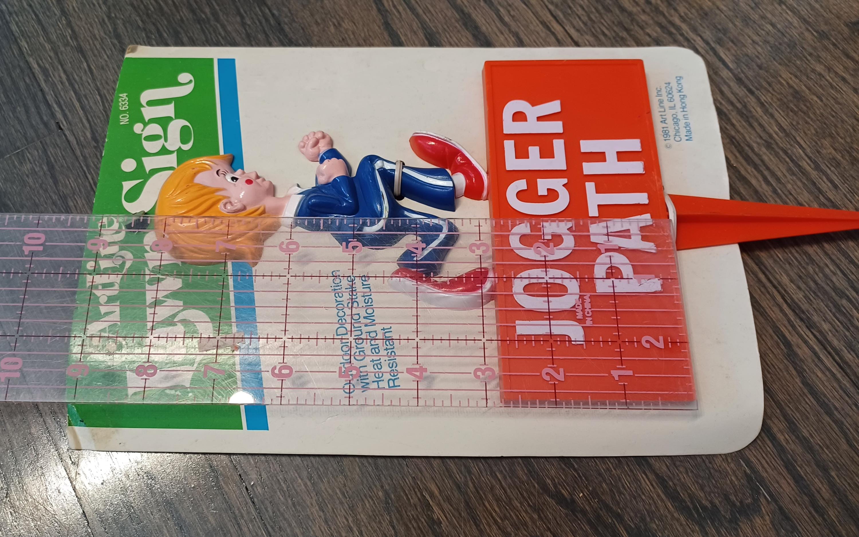 1981 Jogger Path Artline Yard Sign - Etsy