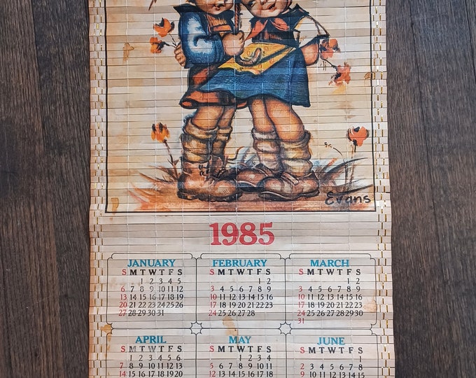 Friends Are Forever! 1985 Scroll Calendar - Etsy
