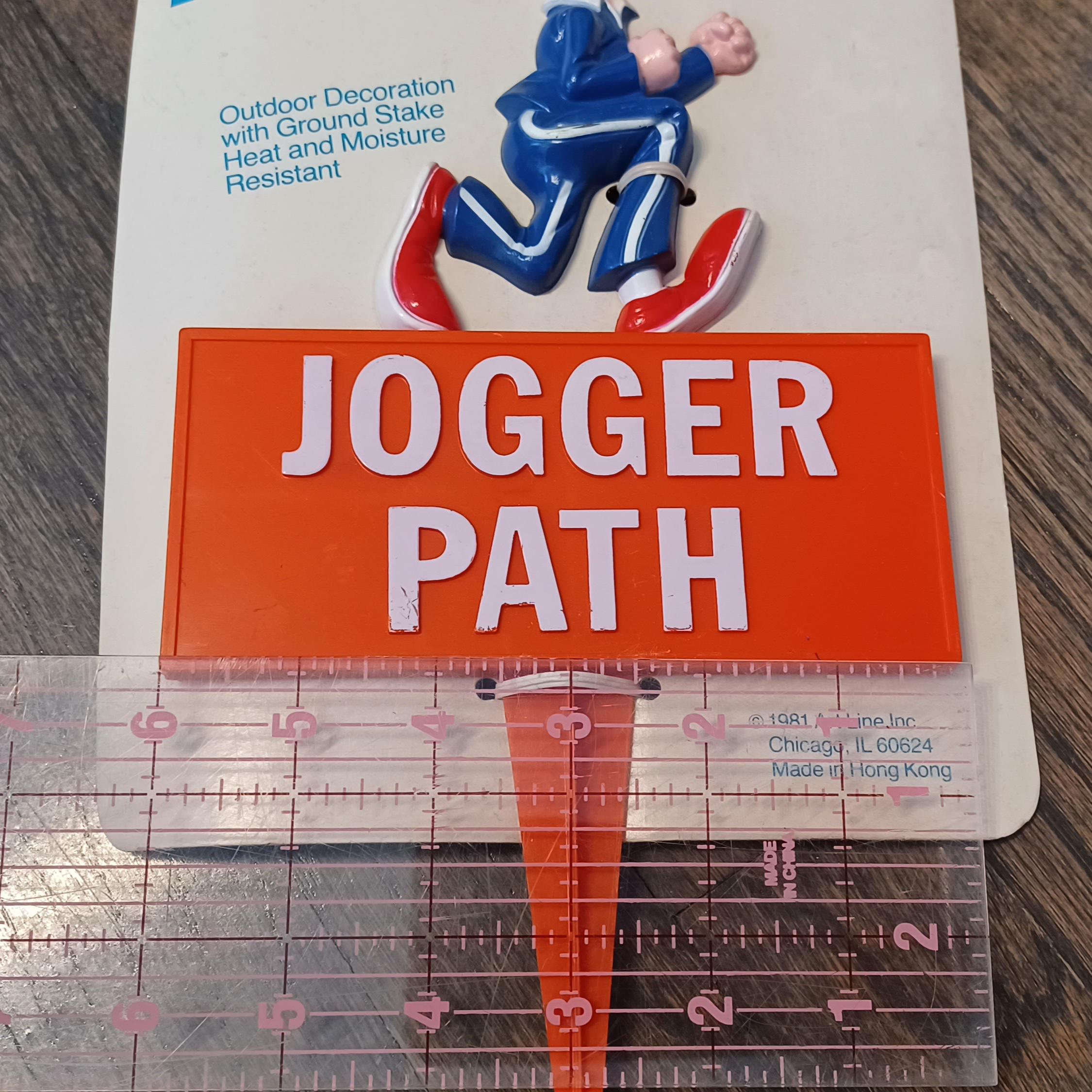 1981 Jogger Path Artline Yard Sign - Etsy