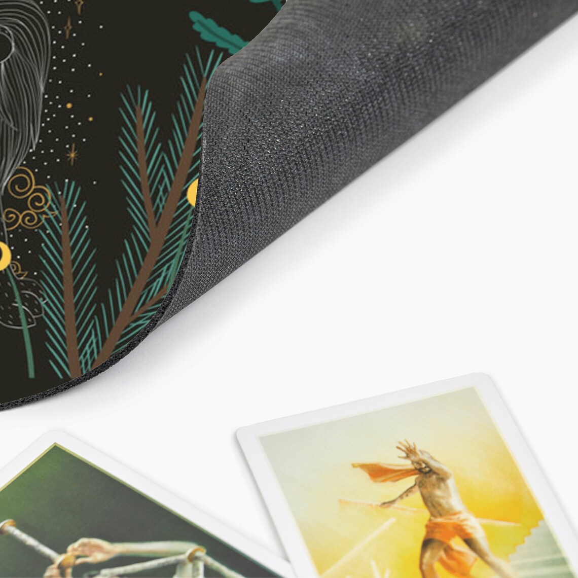 Tarot Card Mat Strength Tarot Cloth - Etsy