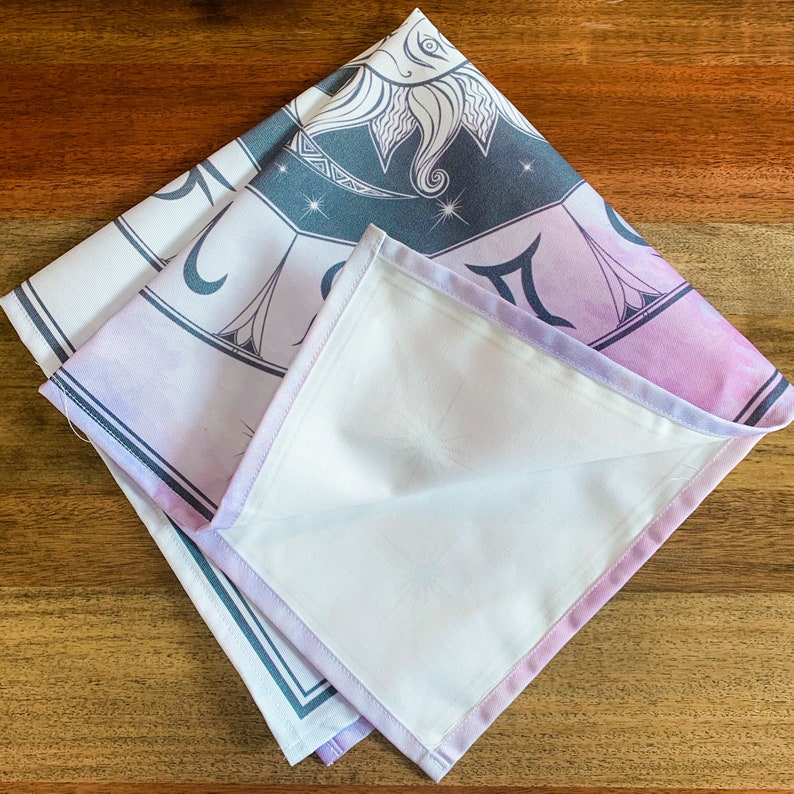 Altar Cloth Tarot Cloth Zodiac cotton Astrology Alter | Etsy